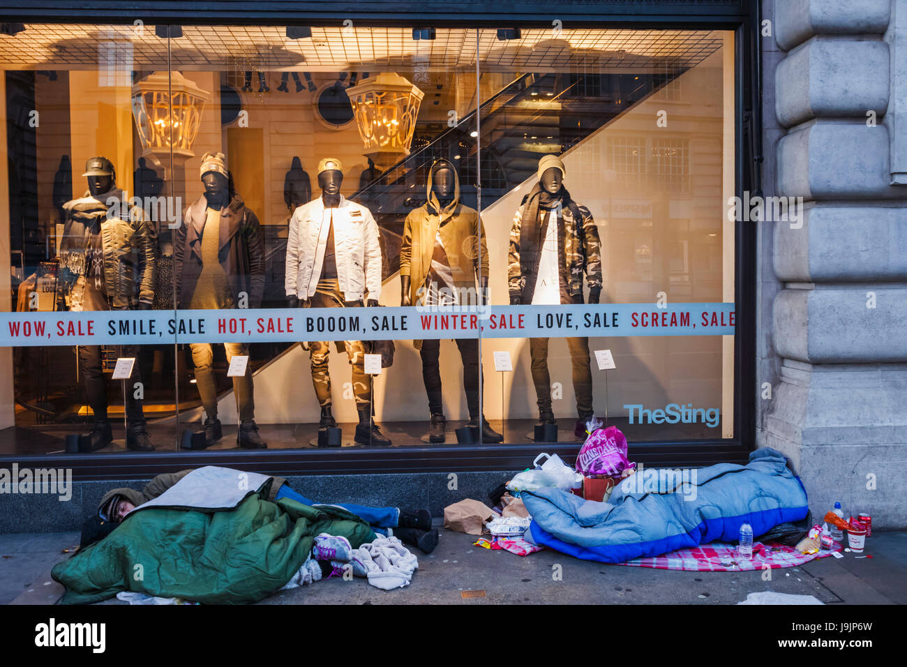 England, London, Soho, Rough Sleepers Stock Photo - Alamy