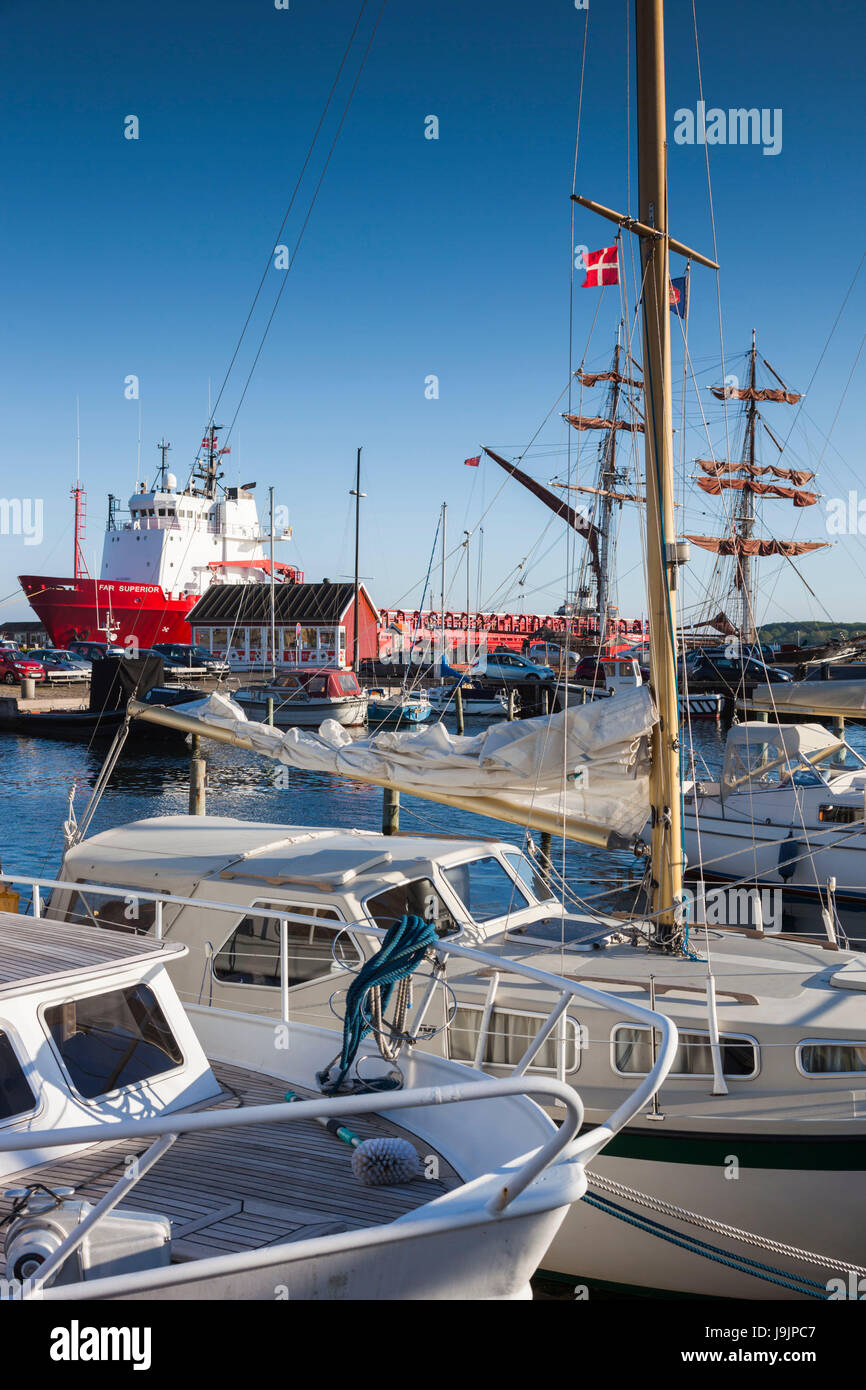 Denmark, Funen, Faaborg, port view Stock Photo - Alamy