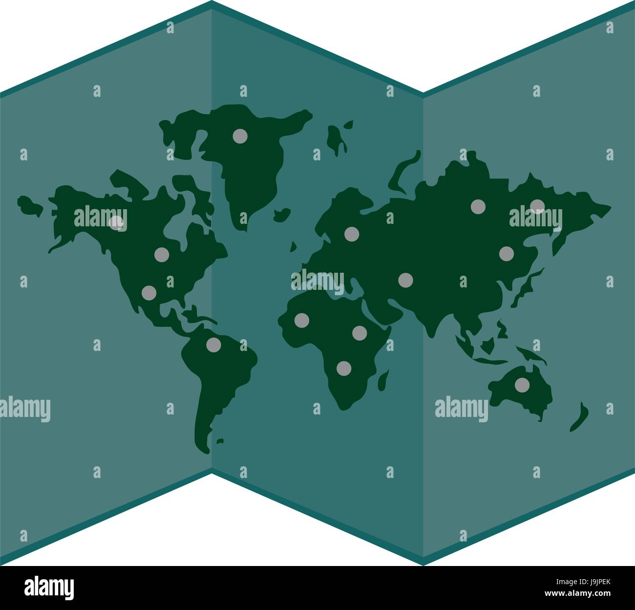 World map icon hi-res stock photography and images - Alamy