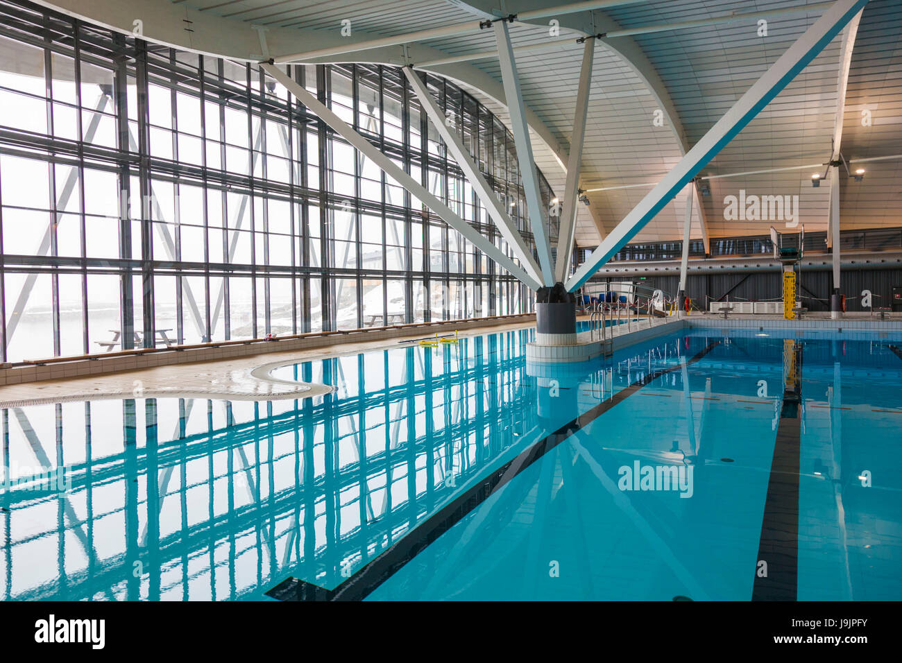 Greenland, Nuuk, Malik Indoor swimming pool, interior Stock Photo - Alamy
