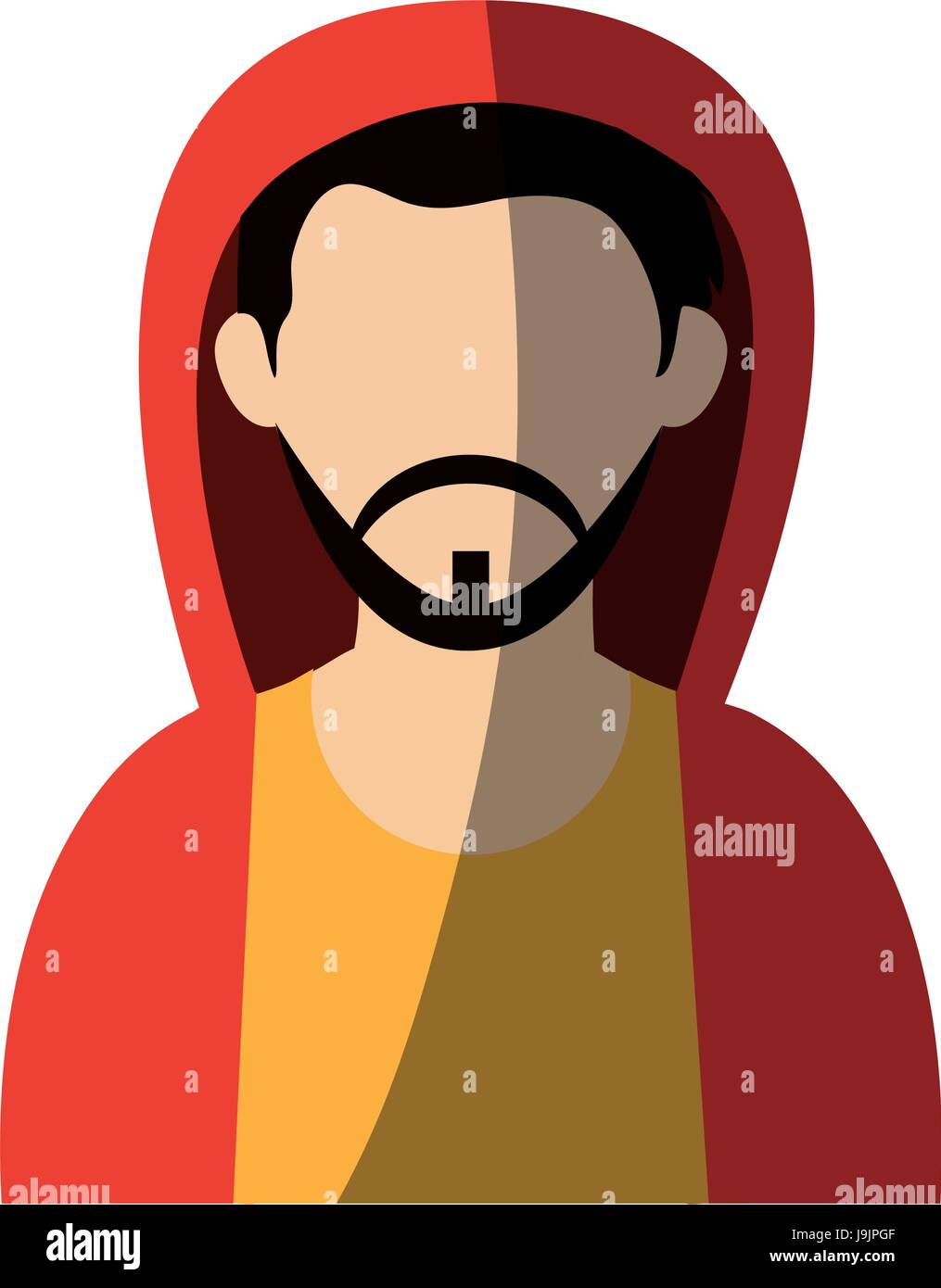 faceless man wearing hoodie avatar icon image Stock Vector Image & Art ...