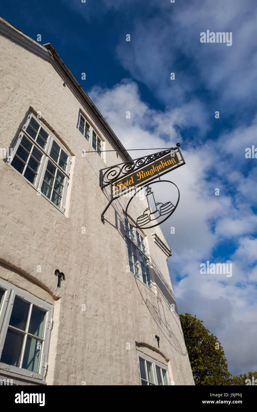 Denmark, Jutland, Ringkobing, Hotel Ringkobing sign Stock Photo - Alamy