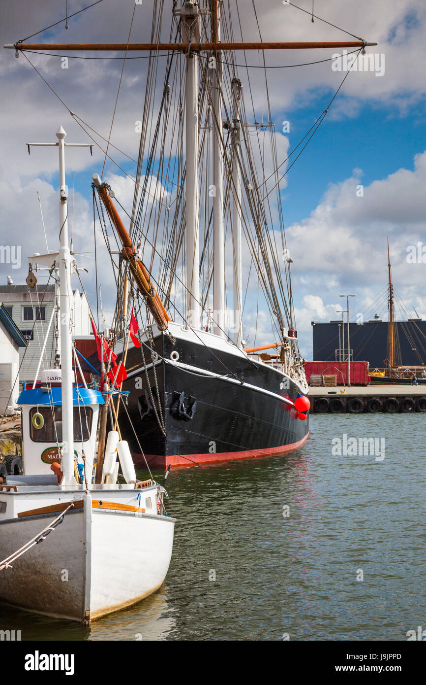 Denmark, Jutland, Danish Riviera, Hvide Sande, port view Stock Photo ...