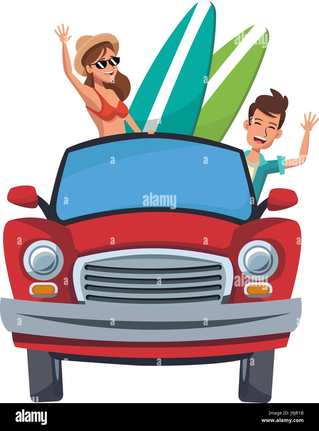 Cartoon old fashioned car character hi-res stock photography and images ...