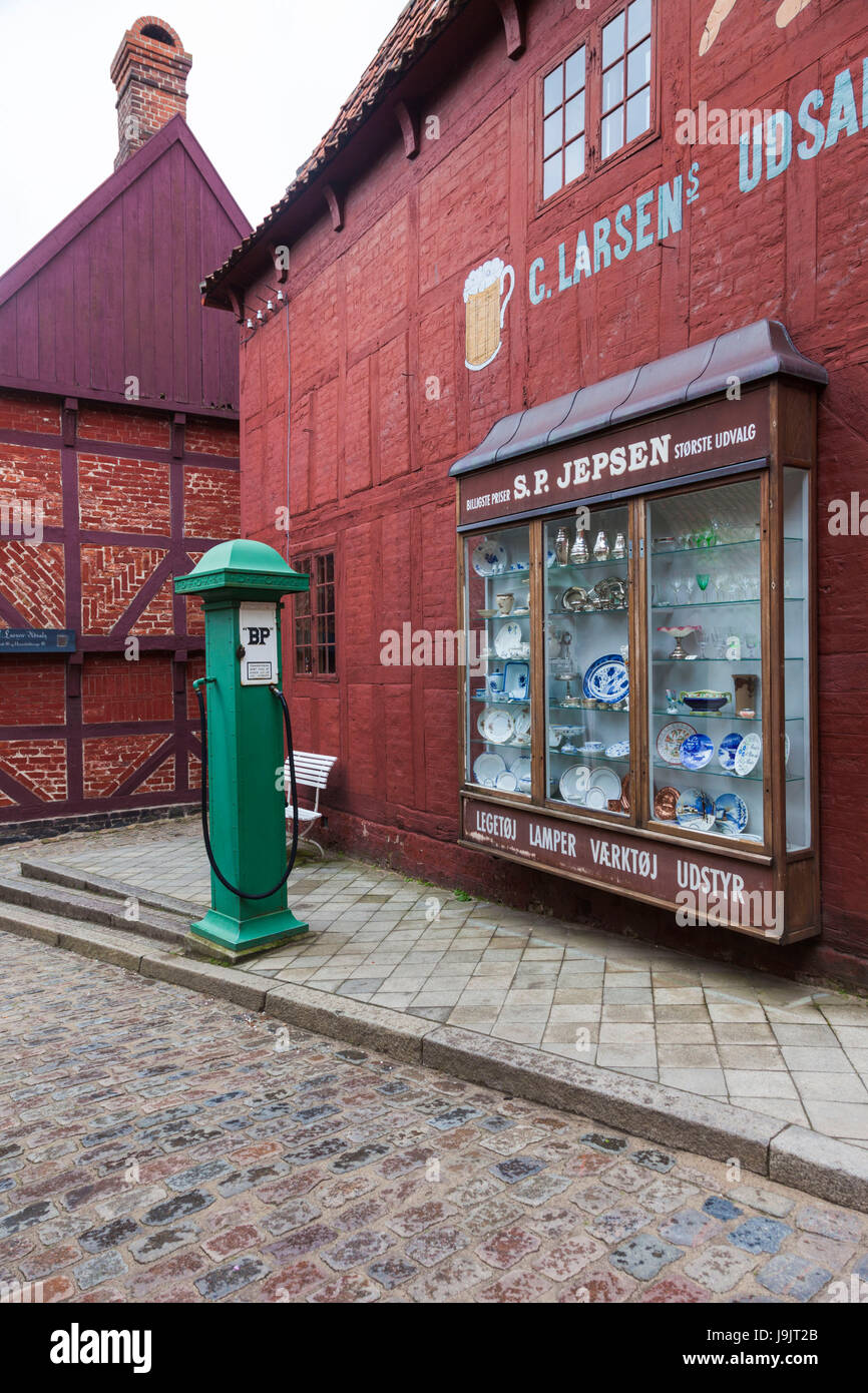 Denmark, Jutland, Aarhus, Den Gamle By, reconstructed Old Town, shop ...