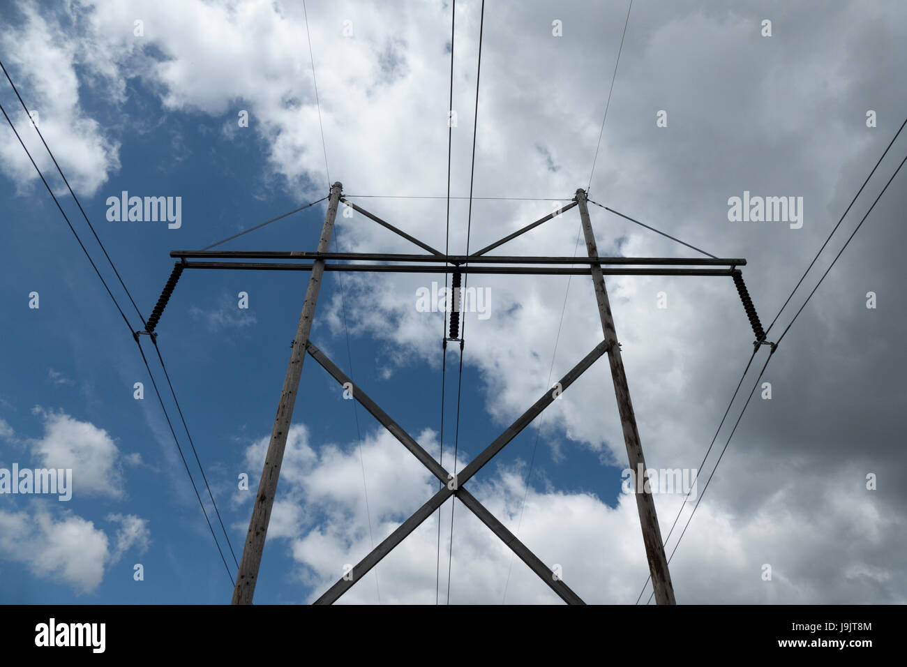 Electric Power Transmission Line Tower Stock Photo - Alamy