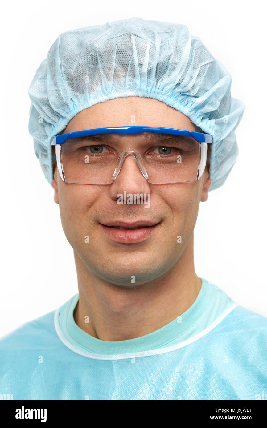 doctor, physician, medic, medical practicioner, smock, blue, humans ...