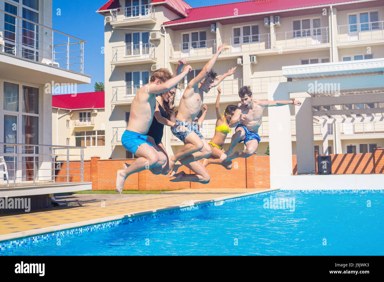 Pool Party Bikini High Resolution Stock Photography and Images - Alamy
