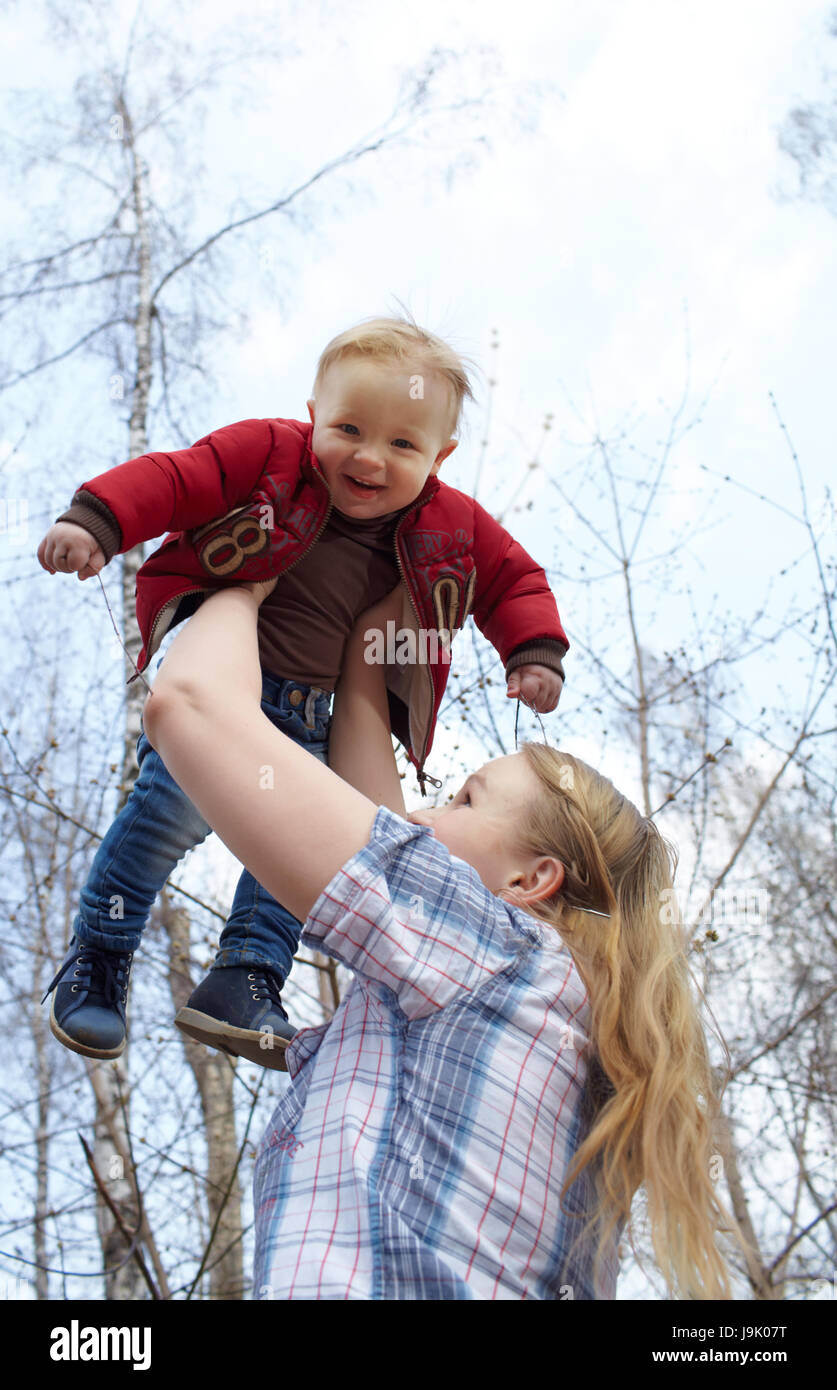 Son steps step mother mom hi-res stock photography and images - Alamy