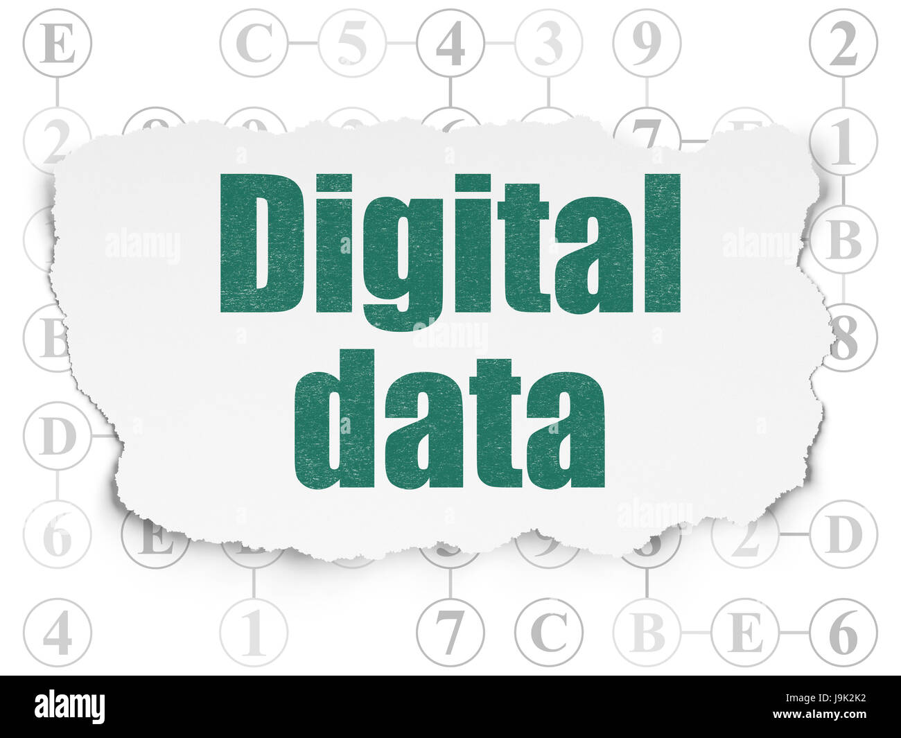 Data concept: Digital Data on Torn Paper background Stock Photo - Alamy