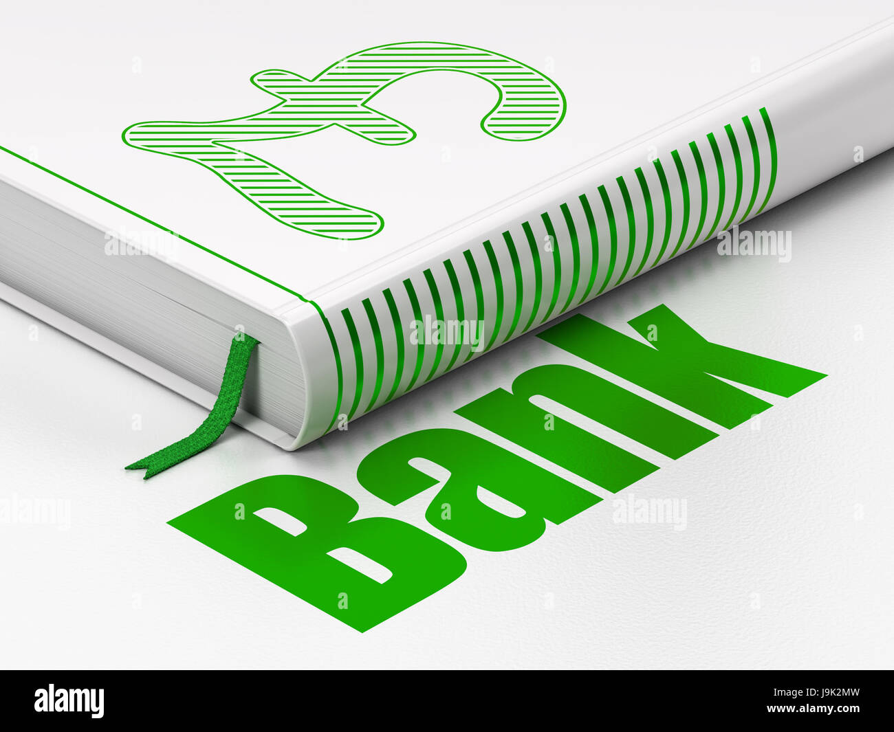 Banking concept: book Pound, Bank on white background Stock Photo - Alamy