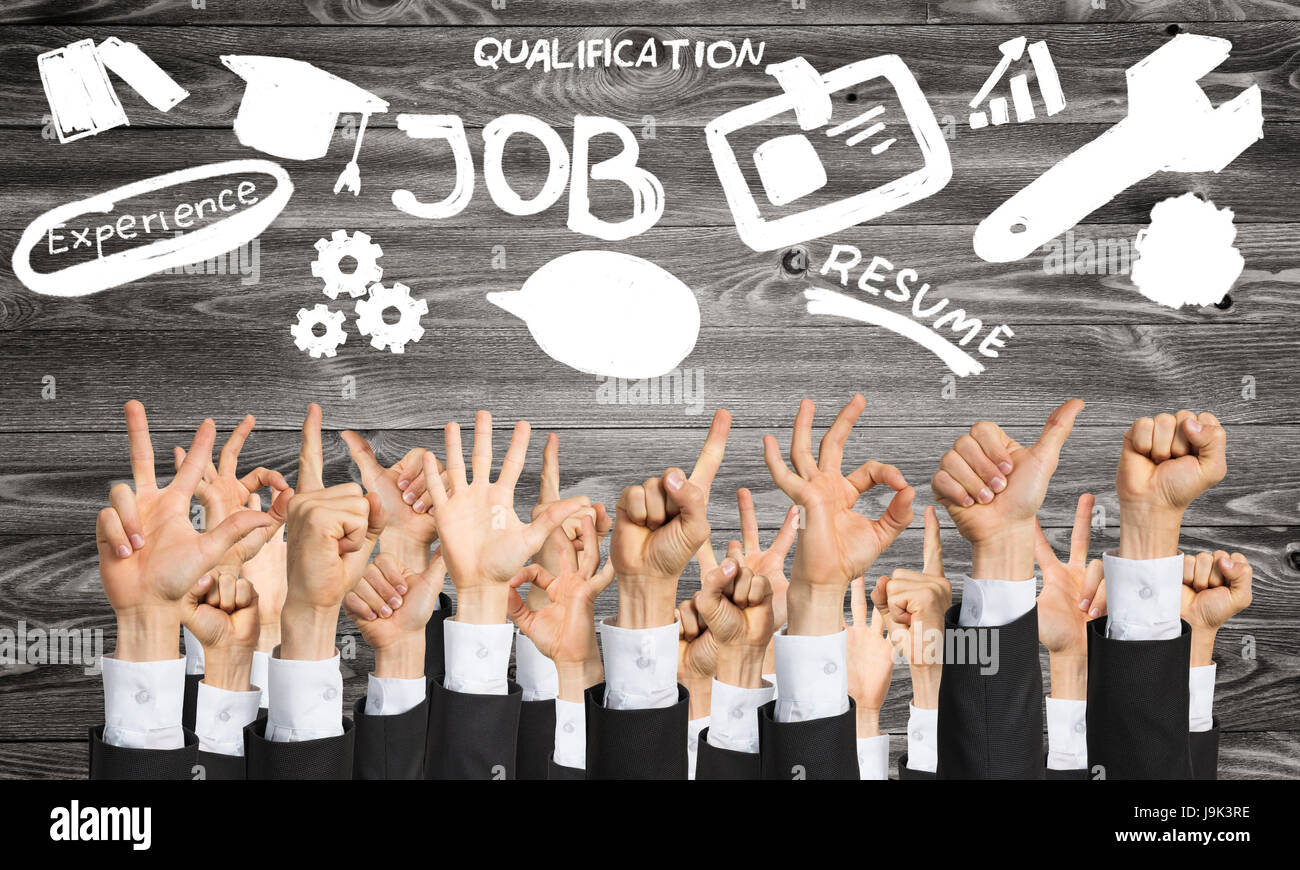 Set of hand gestures Stock Photo - Alamy