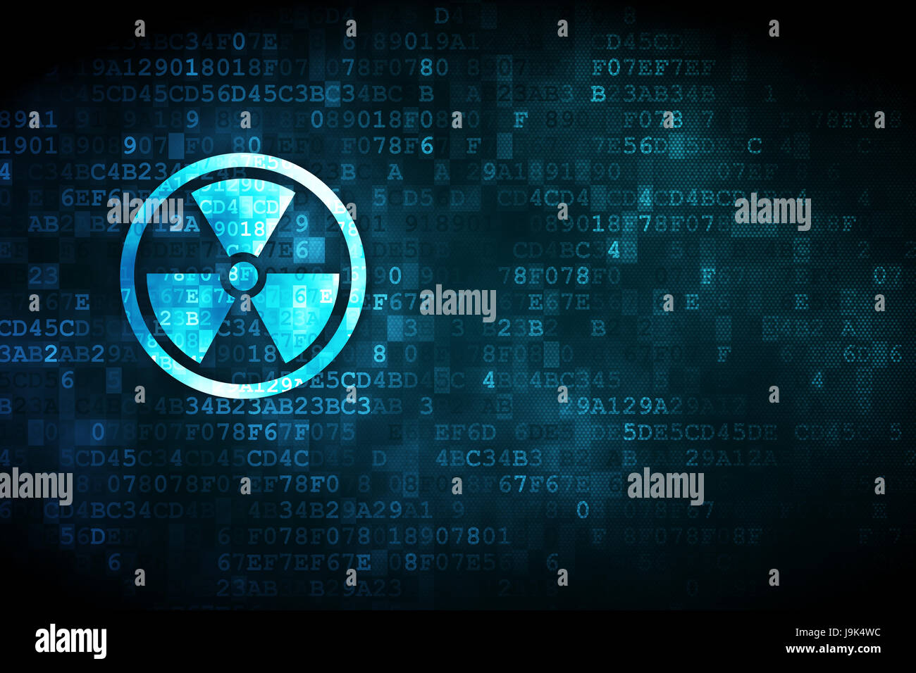 Science concept: Radiation on digital background Stock Photo - Alamy