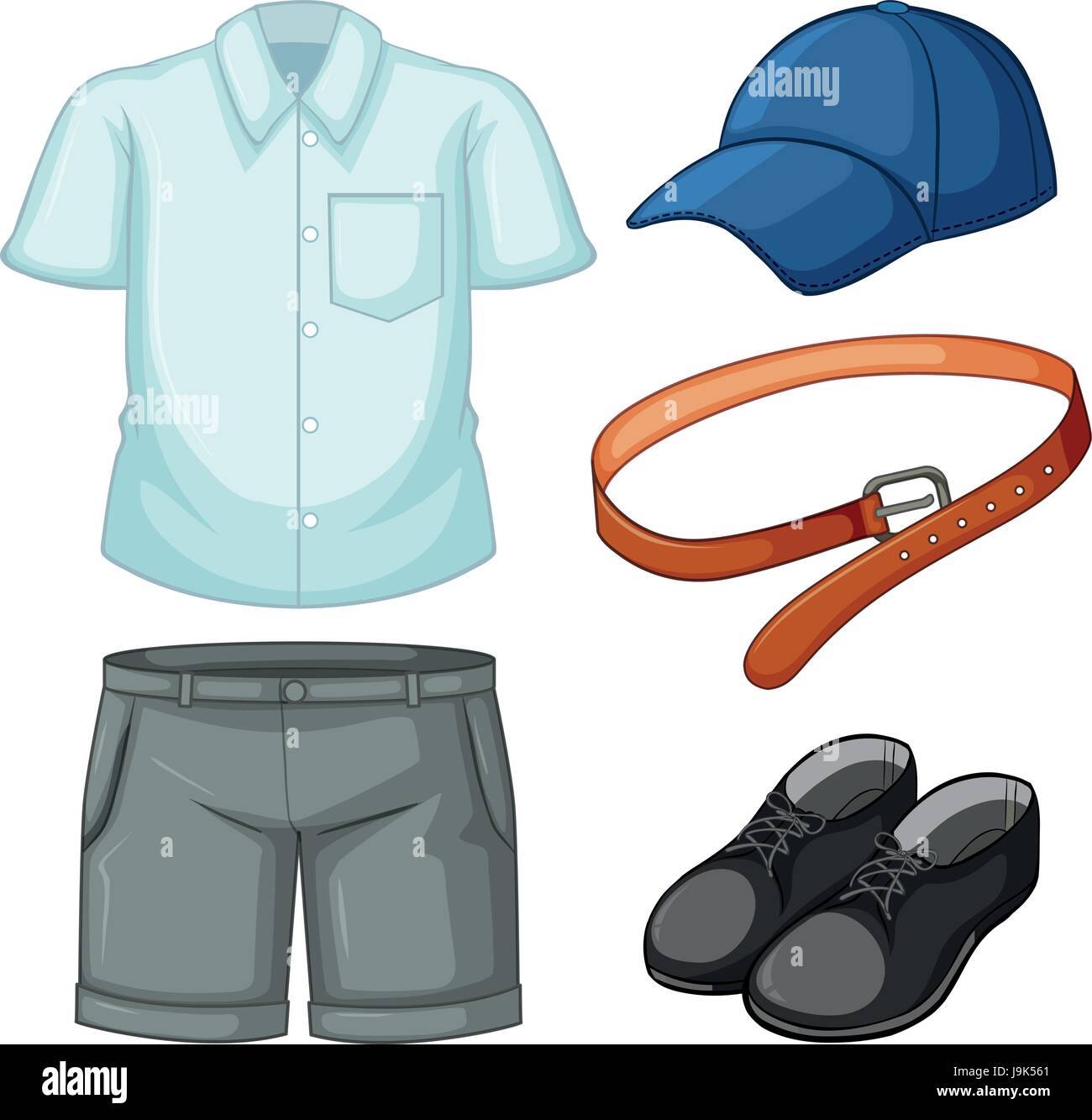 School uniform clothing Stock Vector Images - Alamy