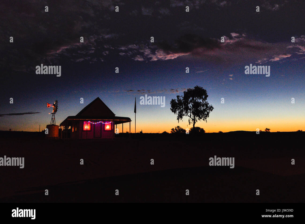 Australian Outback At Night