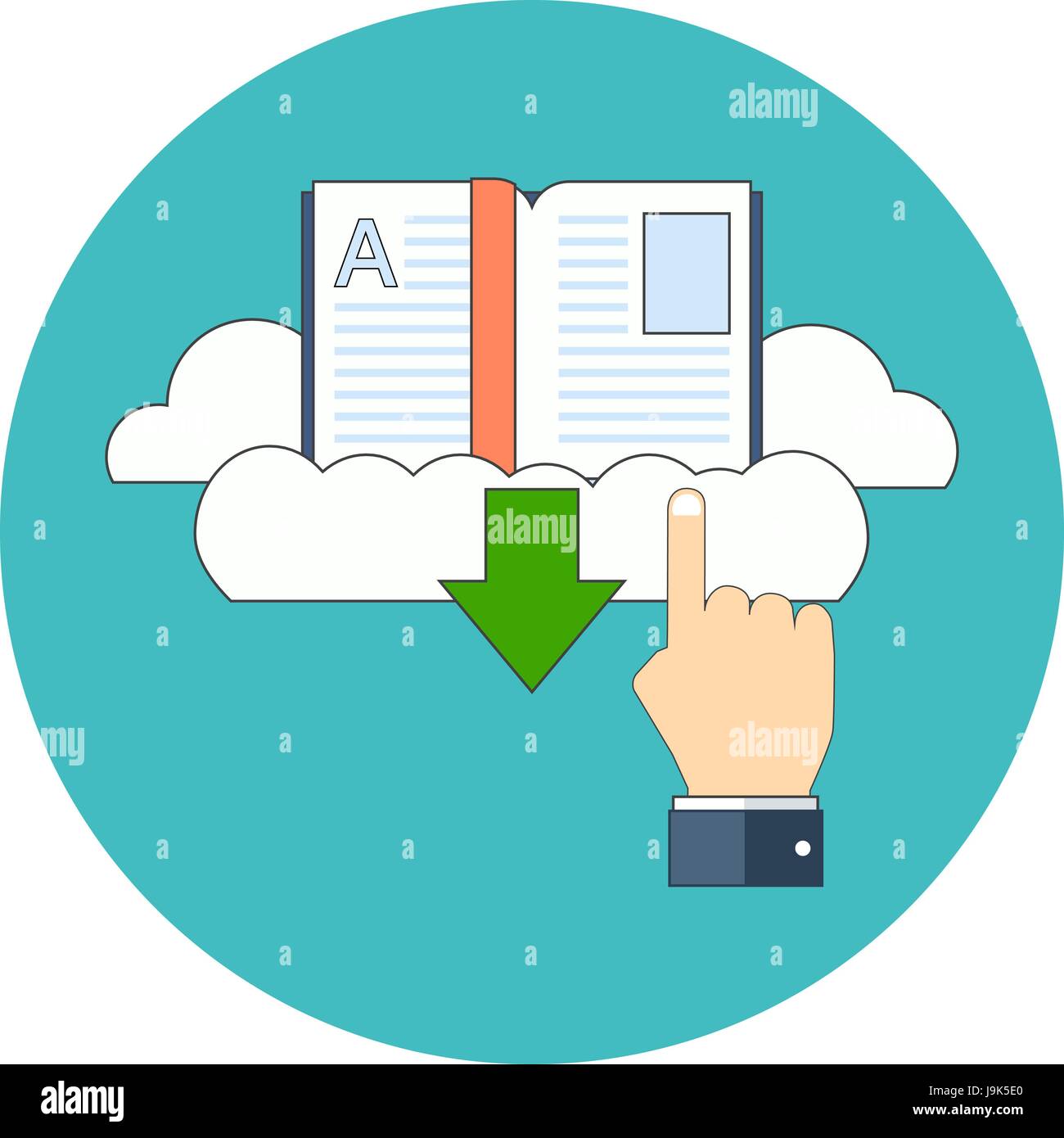 Turquoise file Stock Vector Images - Alamy