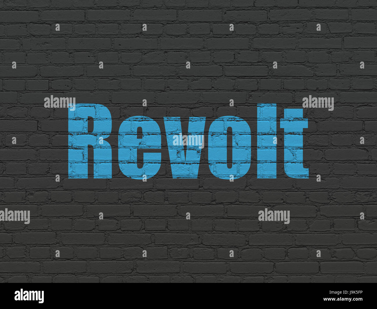Political concept: Revolt on wall background Stock Photo - Alamy