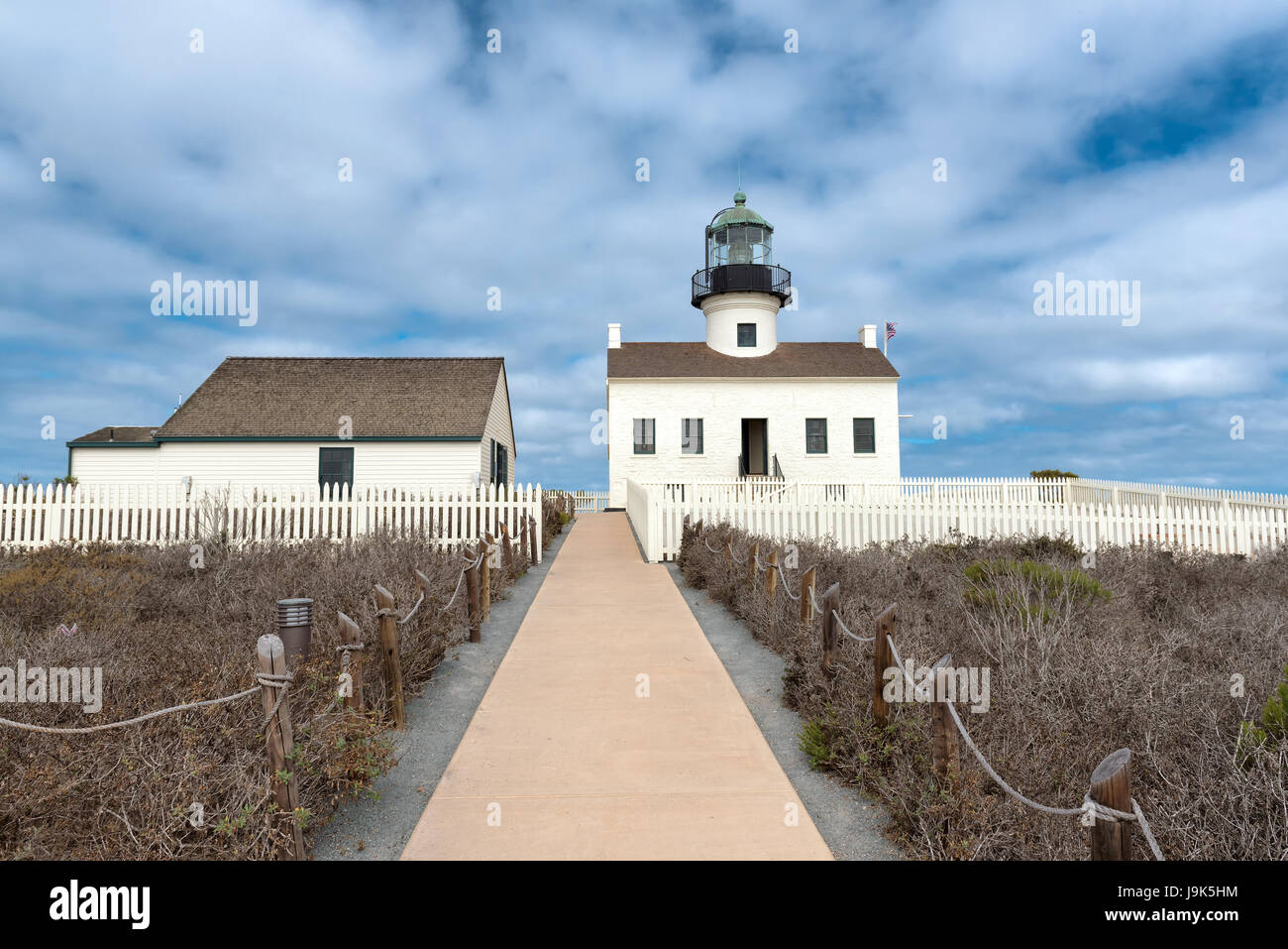 Old Point Loma lighthouse in San Diego, California Stock Photo - Alamy
