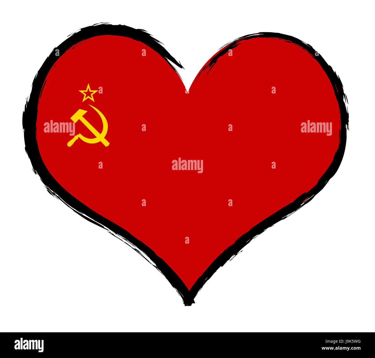 Soviet union heart Cut Out Stock Images & Pictures - Alamy