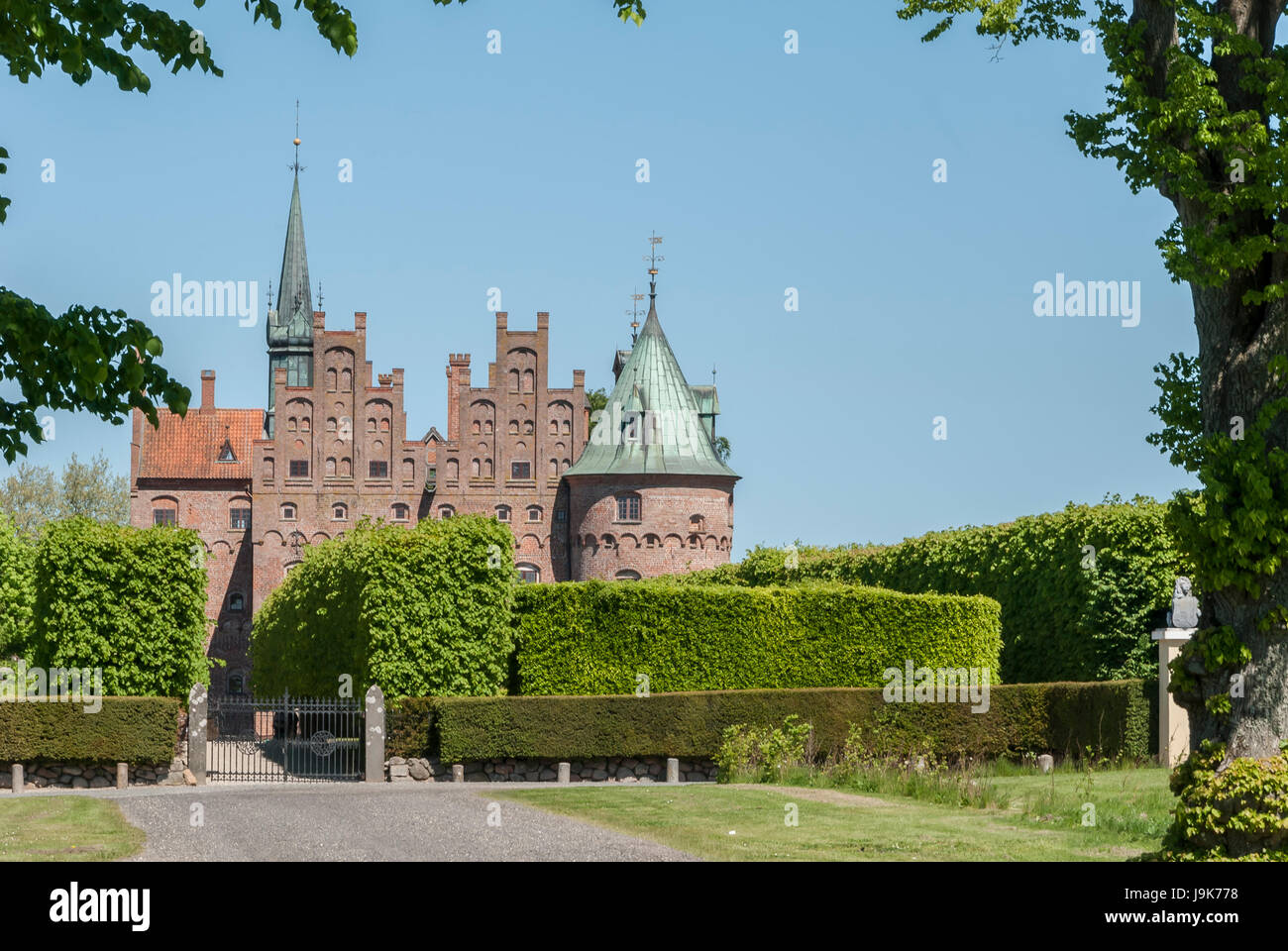 Egeskov castle in Denmark Stock Photo - Alamy