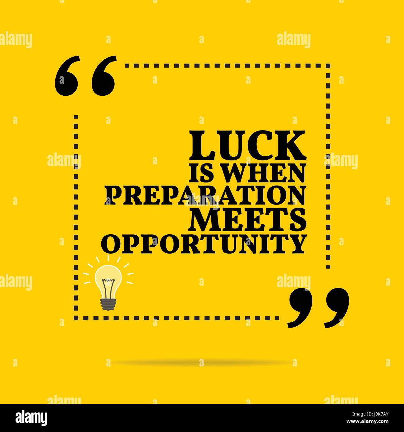 Preparation luck opportunity concept Stock Vector Images - Alamy