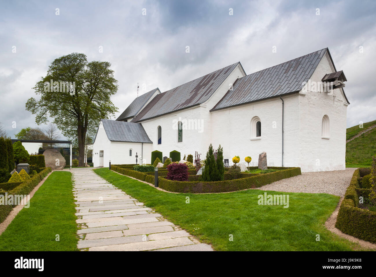 Denmark, Jutland, Jelling, birthplace of Christianity in Denmark ...