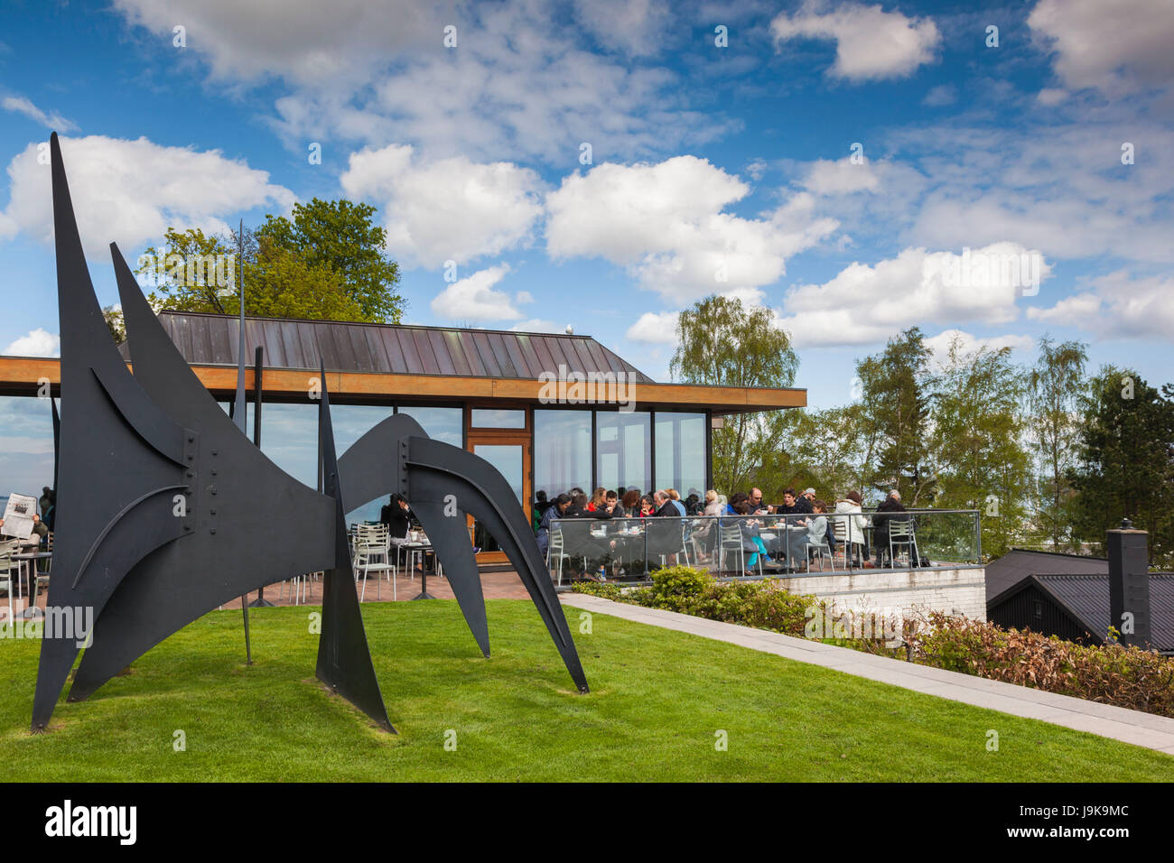 Denmark, Zealand, Humlebaek, Louisiana Museum of Modern Art, sculpture ...