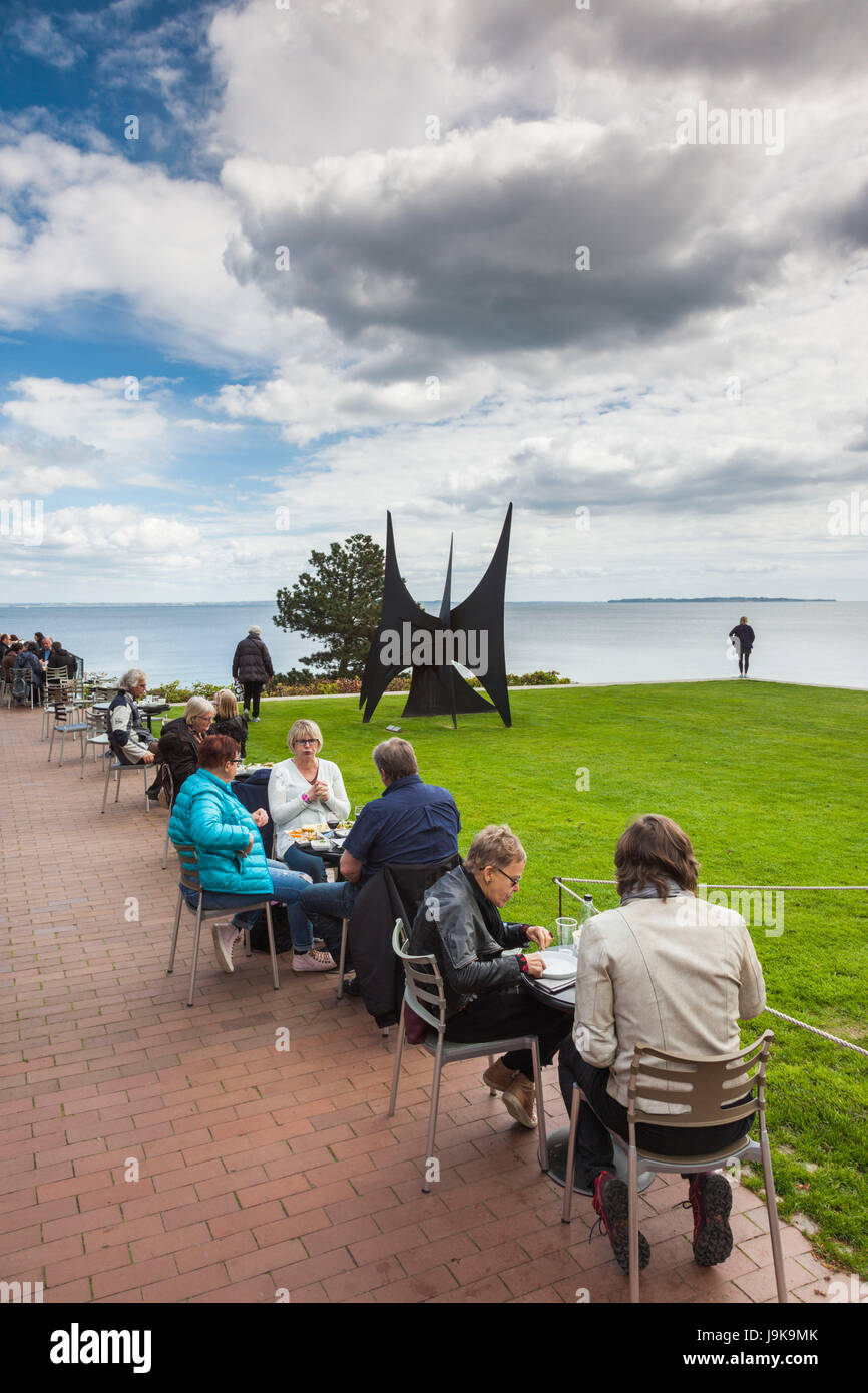 Denmark, Zealand, Humlebaek, Louisiana Museum of Modern Art, sculpture ...
