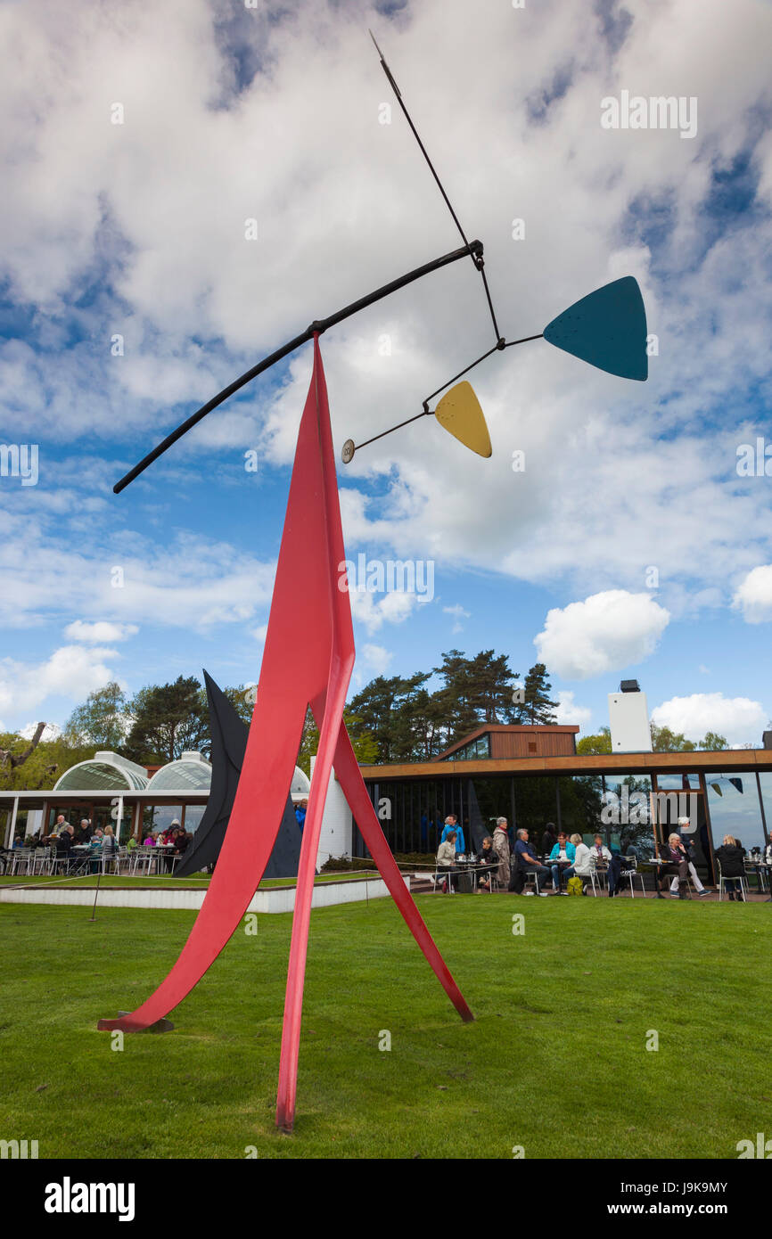 Denmark, Zealand, Humlebaek, Louisiana Museum of Modern Art, sculpture ...