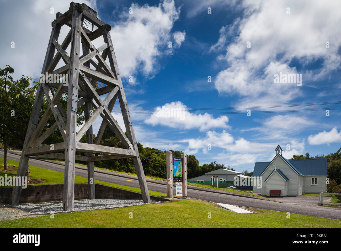 New Zealand, South Island, West Coast, Ross, Ross Goldfields Heritage ...
