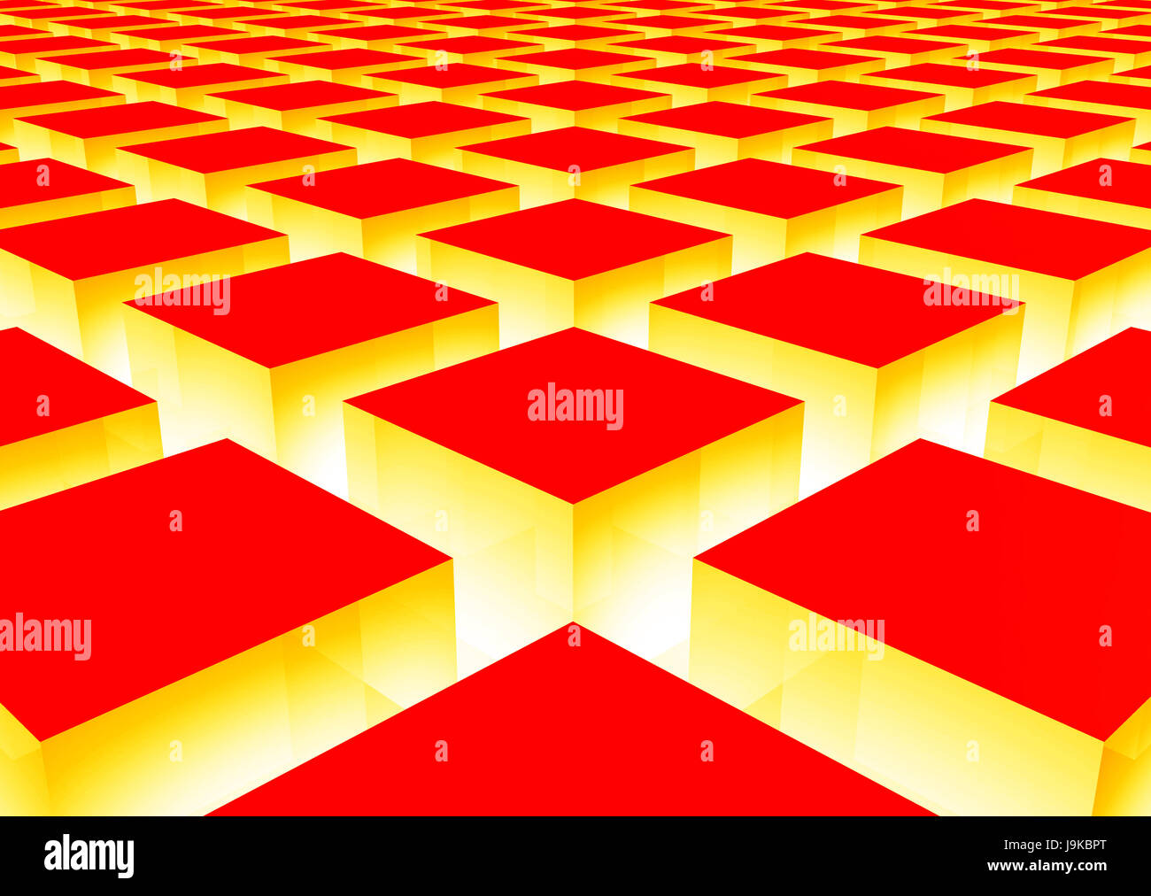 3d cubes matrix red yellow Stock Photo - Alamy