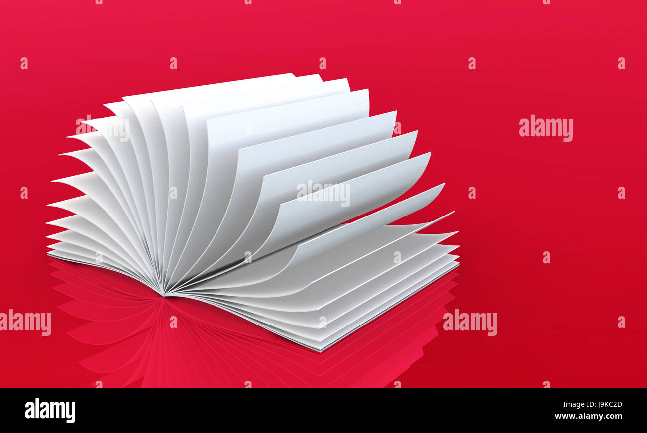 white book on red Stock Photo - Alamy