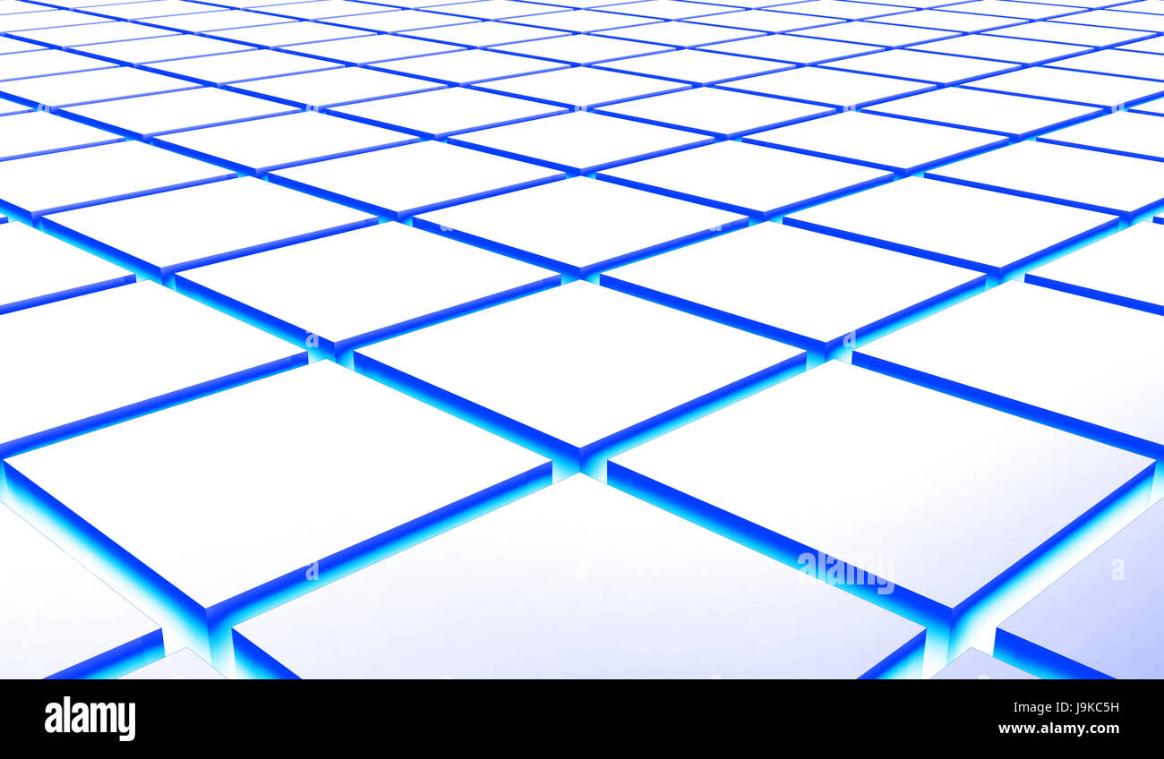 3d structure - square blue silver Stock Photo - Alamy
