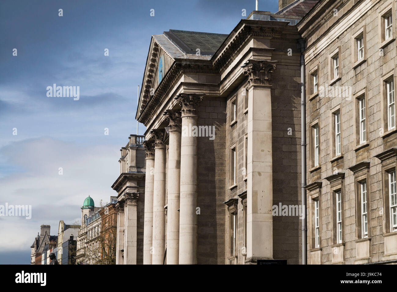 Ireland, Dublin, Trinity College, West Front, main entrance Stock Photo ...