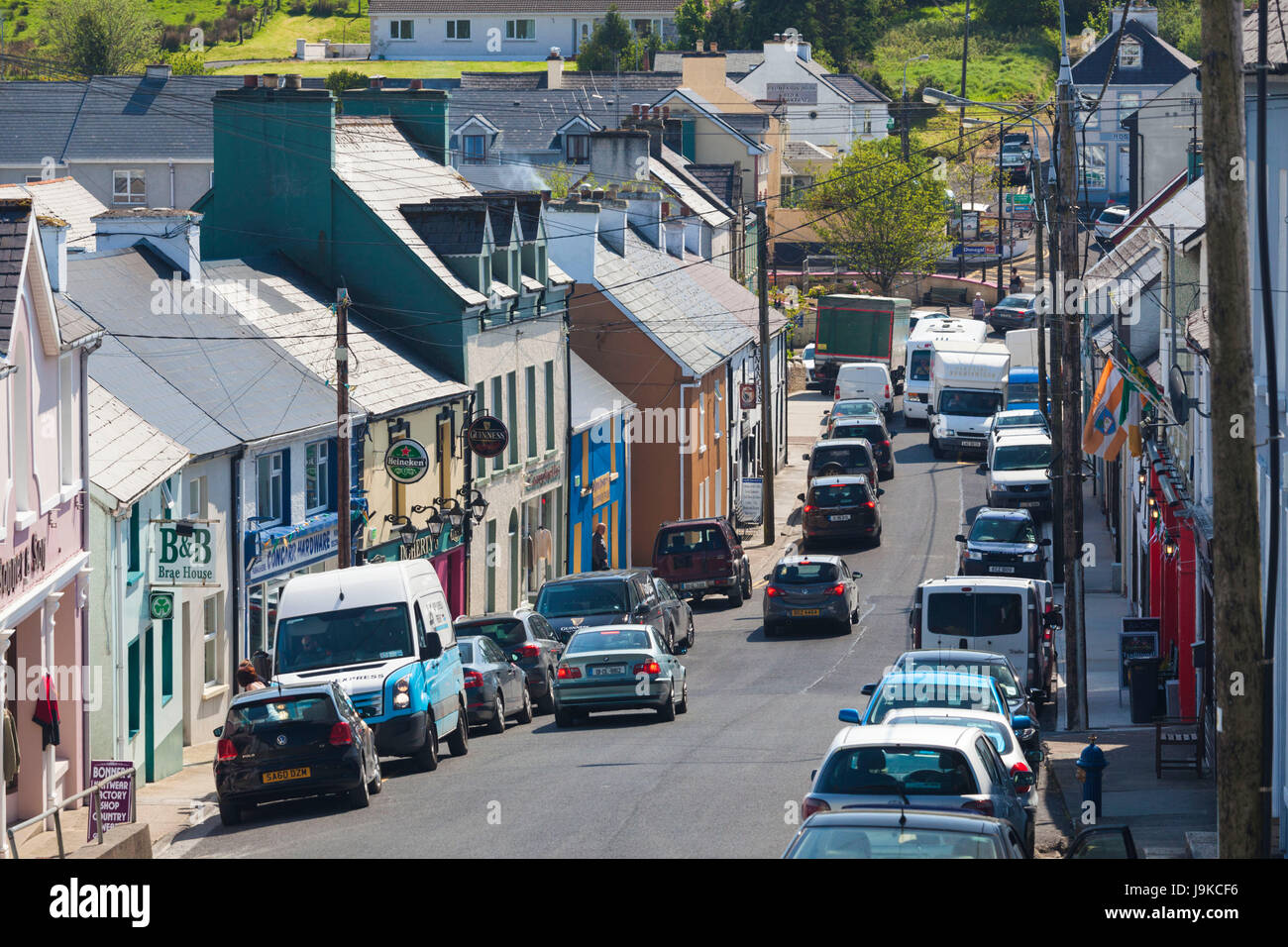 Ireland, County Donegal, Ardara, town view Stock Photo - Alamy