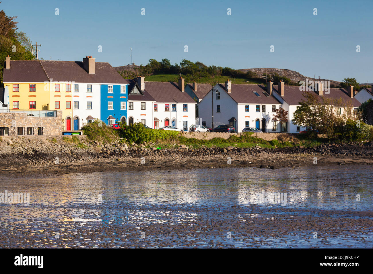 Ireland, County Mayo, Westport Quay, harborfront buildings Stock Photo ...