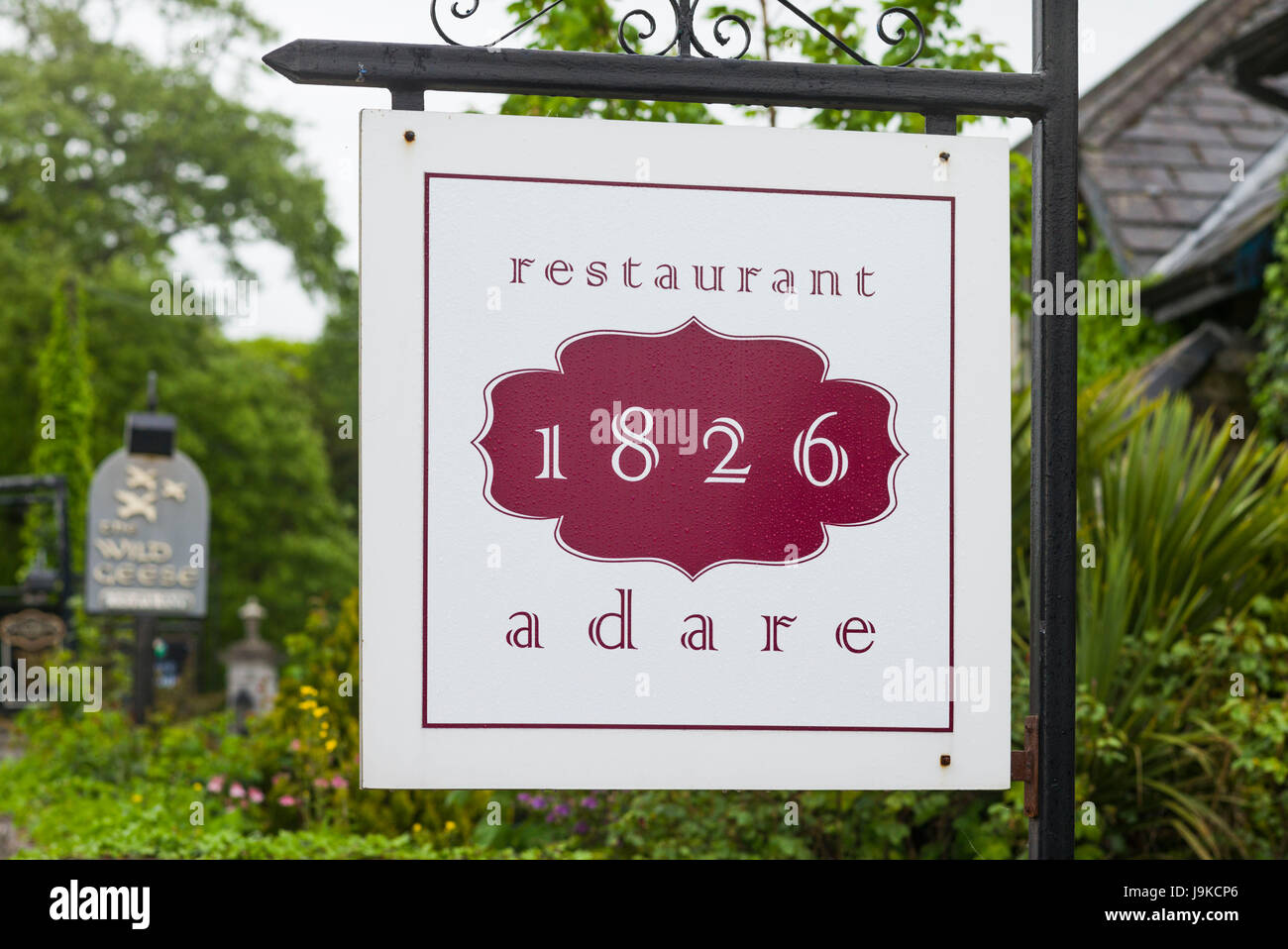Ireland, County Limerick, Adare, Ireland's Prettiest Village, sign for ...