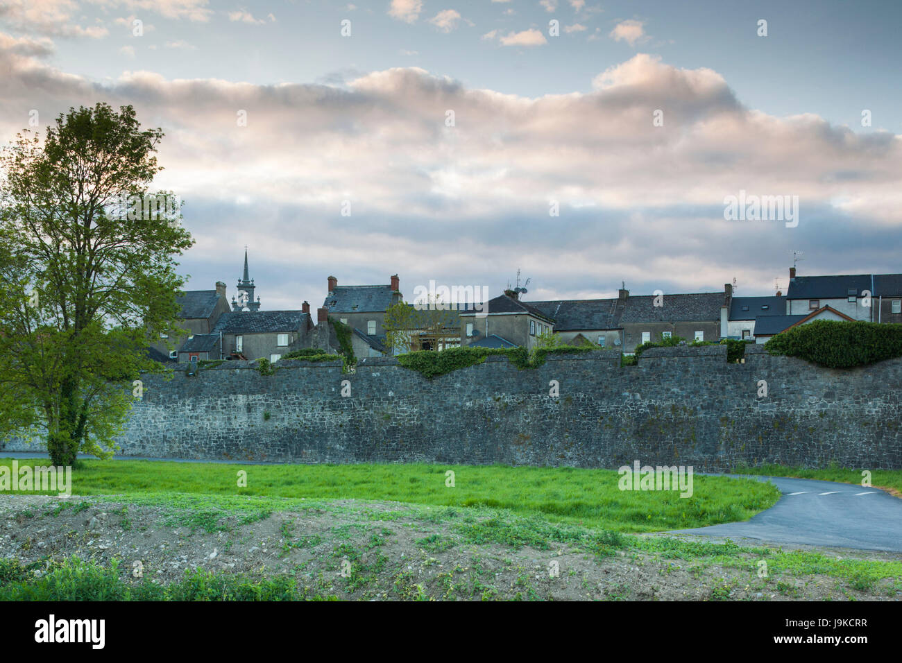 Ireland, County Tipperary, Fethard, town walls, dusk Stock Photo - Alamy