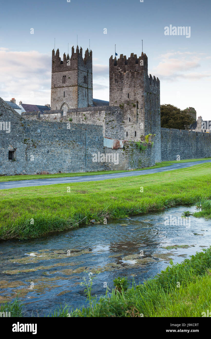 Ireland, County Tipperary, Fethard, town walls, dusk Stock Photo - Alamy