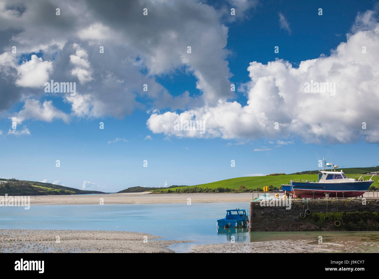 Ireland, County Cork, Ring, fishing boats on Clonakilty Bay Stock Photo ...