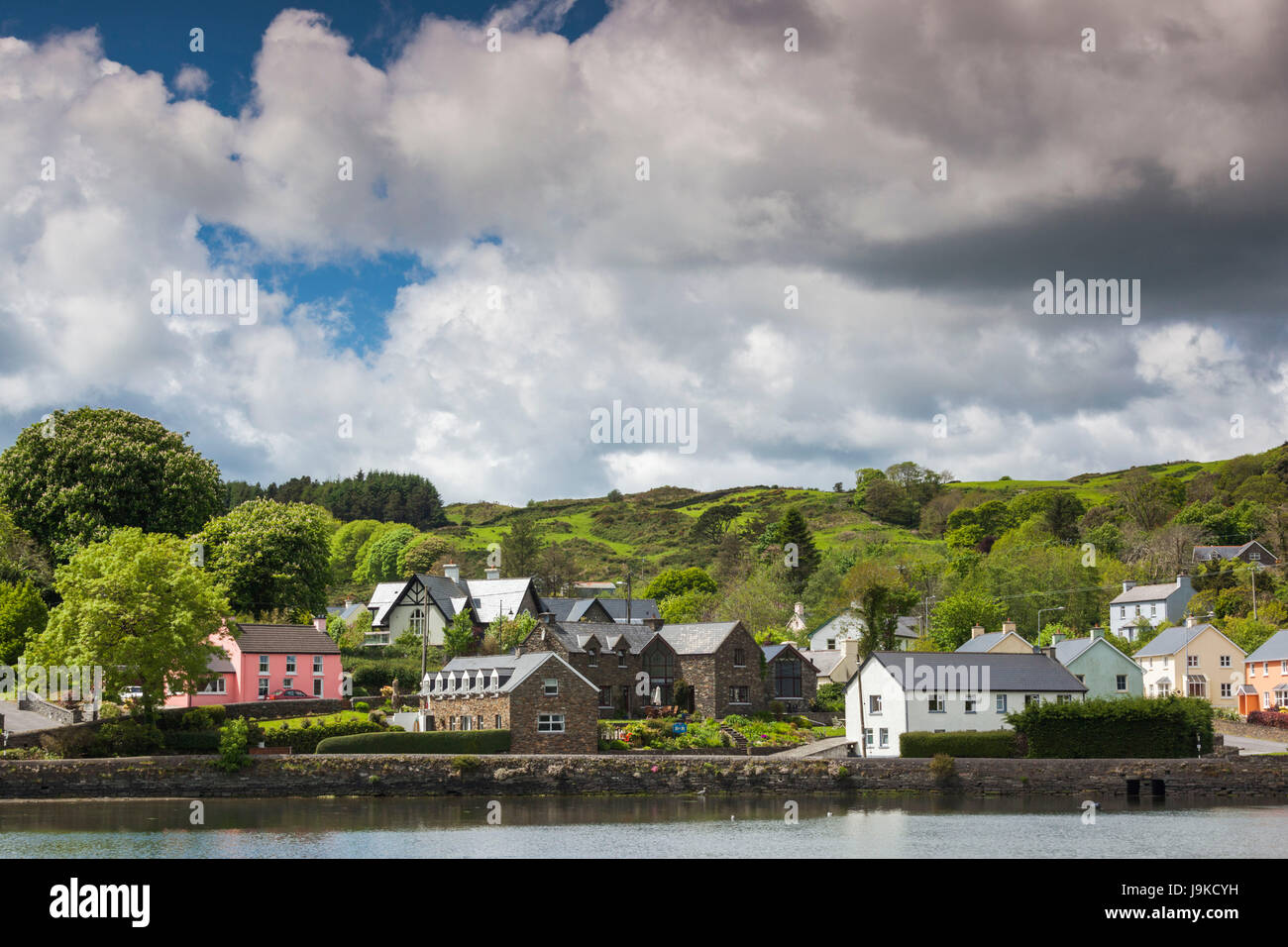 Ireland, County Cork, Union Hall, village view Stock Photo - Alamy