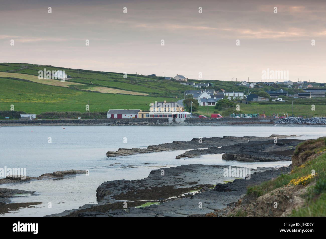 Ireland, County Clare, Loop Head, Kilbaha, village view Stock Photo - Alamy