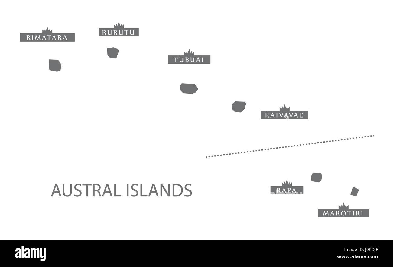 Austral french polynesia rurutu Stock Vector Images - Alamy