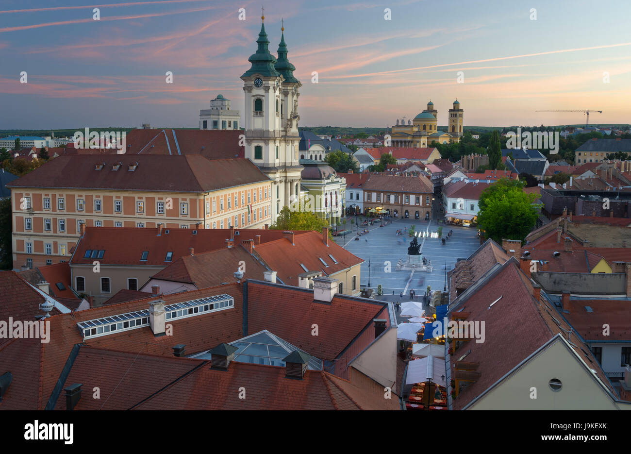 Eger Hungary, Castle View Stock Photo - Alamy
