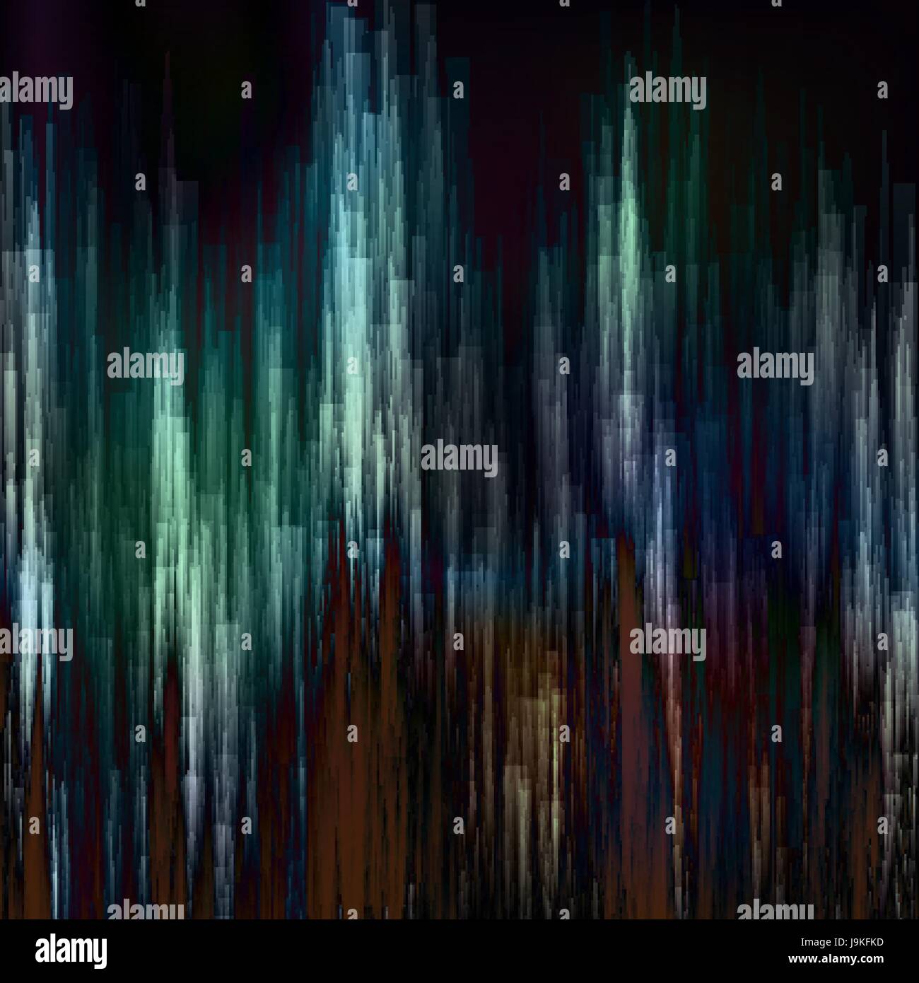 Glitch Background Vector. Digital Pixel Noise Abstract Design. Colorful ...