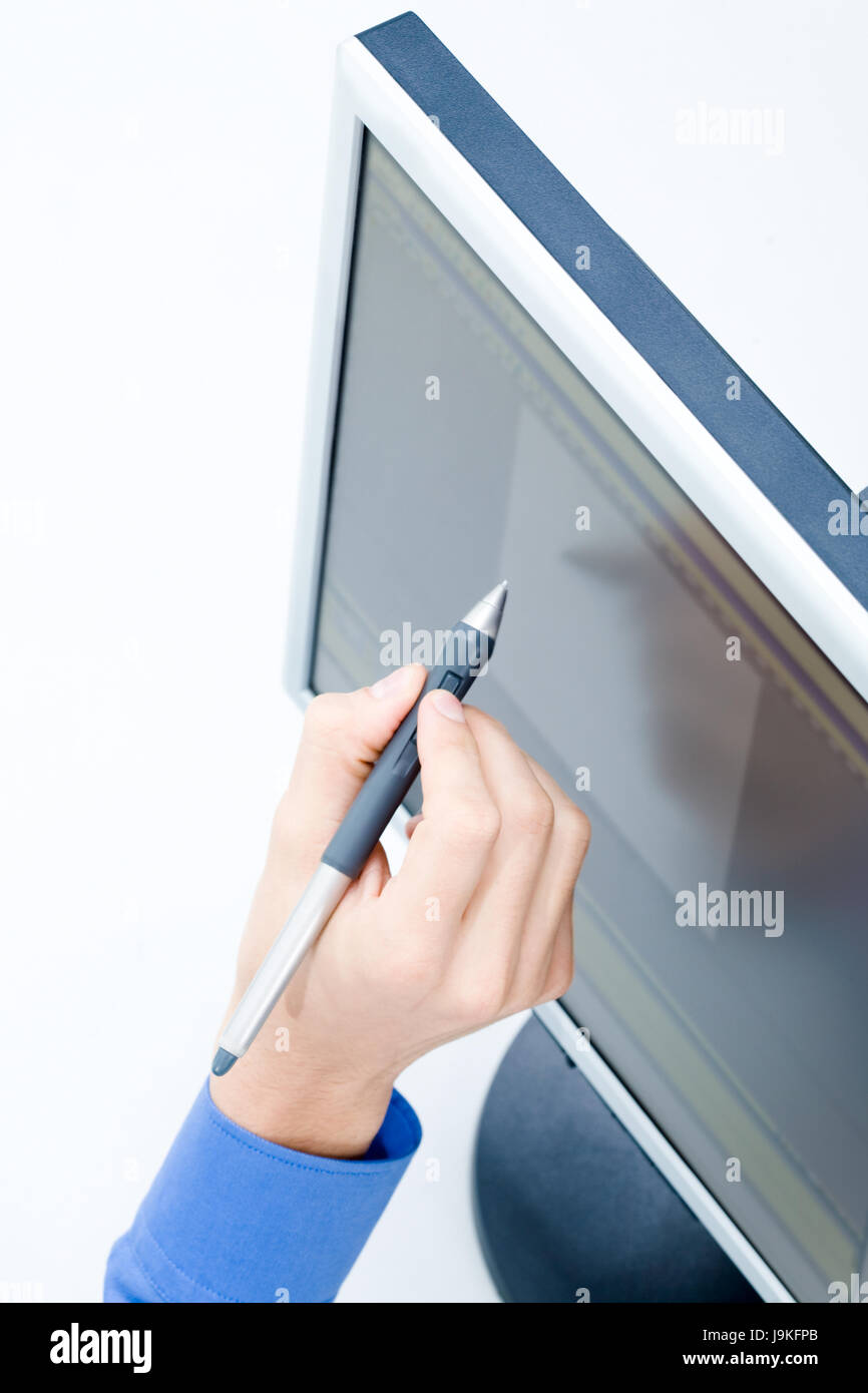 blue, laptop, notebook, computers, computer, hand, tool, job, macro ...