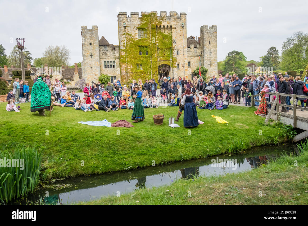 Hever Castle, England - April 2017 : The crowning of the May Queen at ...