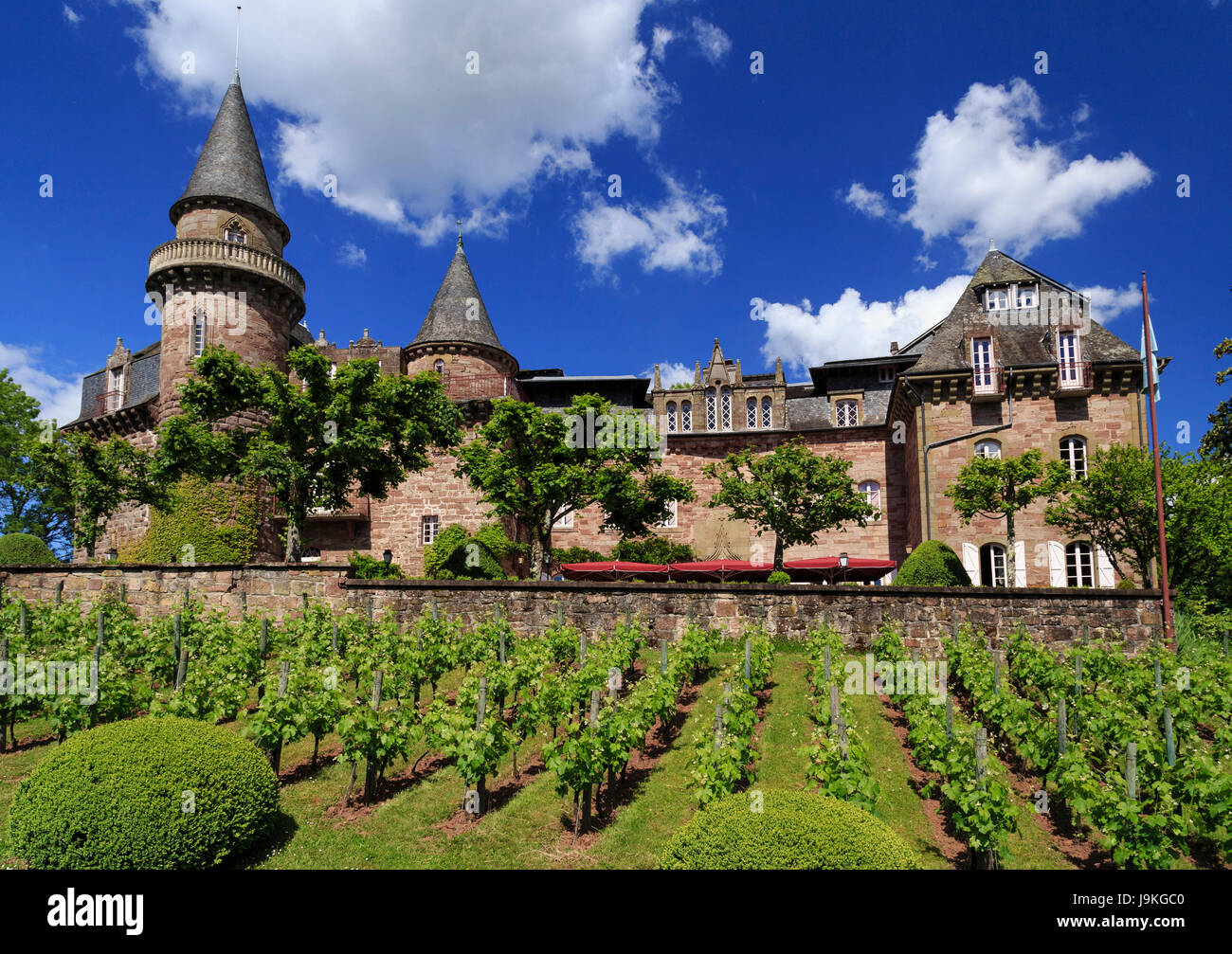 France, Correze, Varezt, Castel Novel castle Stock Photo - Alamy