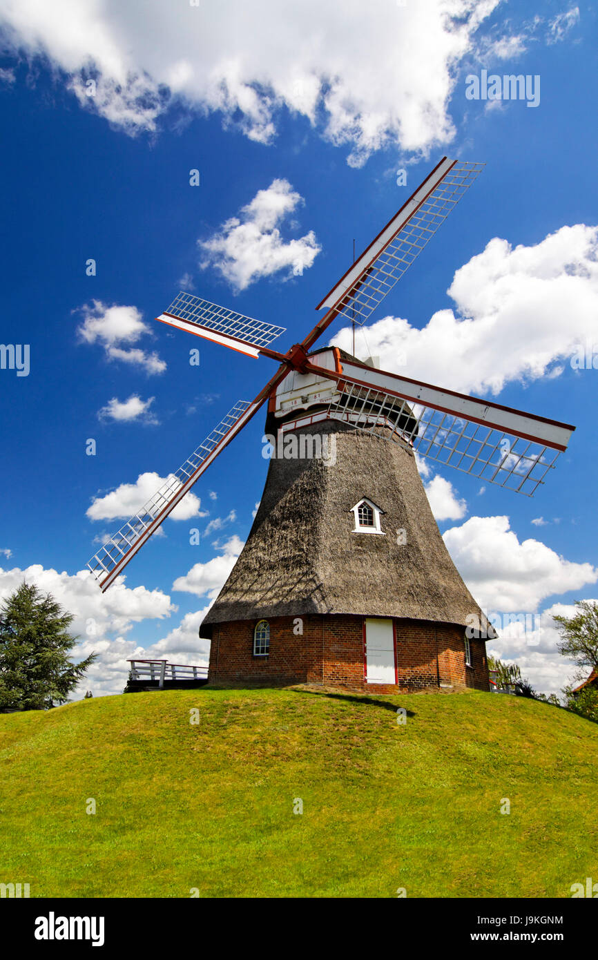 sightseeing, wind force, windmill, mill, bremen, wind, historical ...