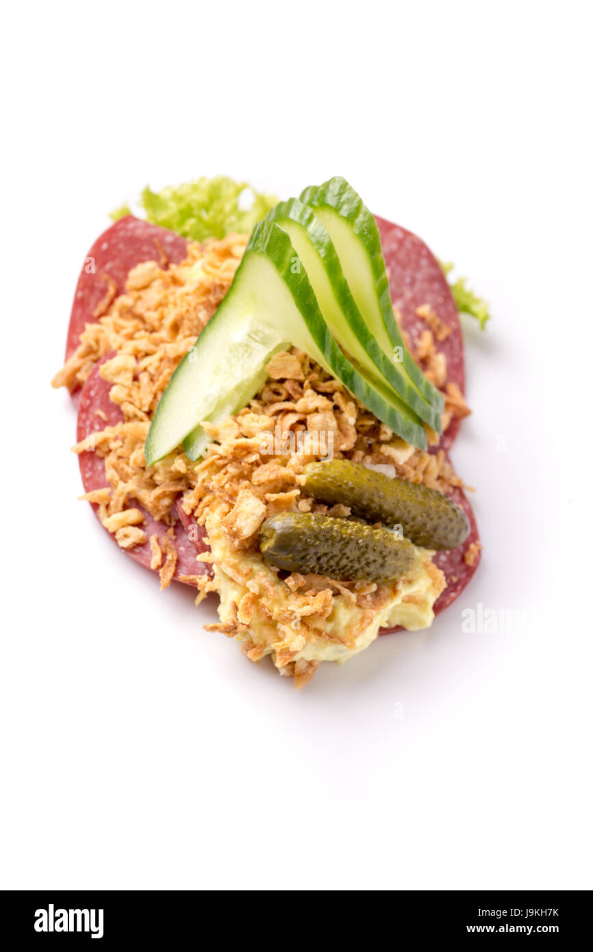 Danish salami sliced hi-res stock photography and images - Alamy